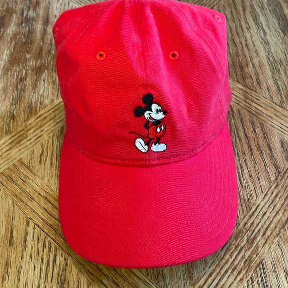 Disney | Accessories | Disney Embroidered Red Mickey Mouse Hat | Poshmark